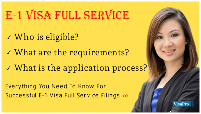 How To Apply For E1 Visa And Documents Required