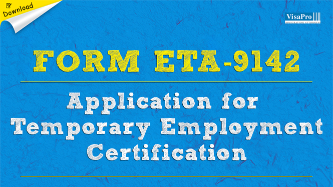 Form ETA-9142 Application For Temporary Employment Certification: Free ...