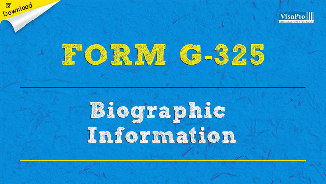 Form G-325 Biographic Information: Free Download