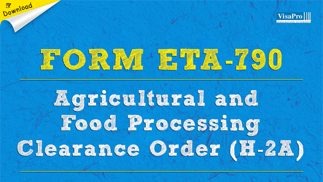 Form ETA-790 Agricultural Clearance And Food Processing System Download