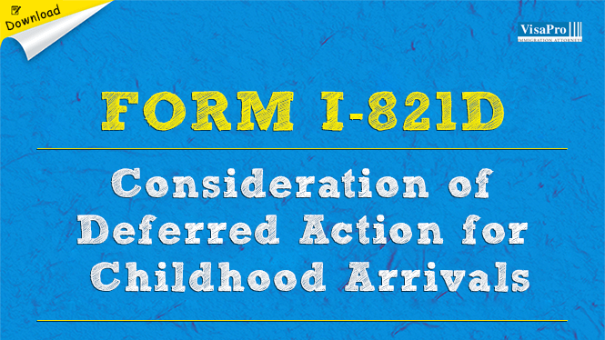 USCIS Form I-821 - Consideration Of Deferred Action For Childhood ...