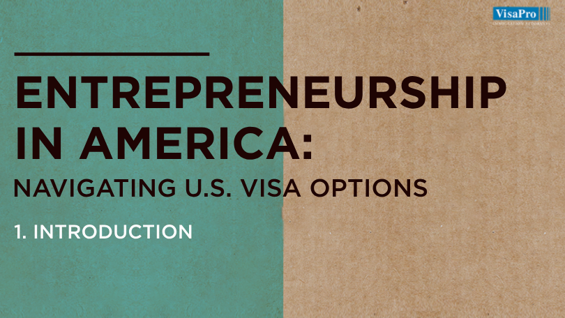 Entrepreneurship In America Navigating U.S. Visa Options