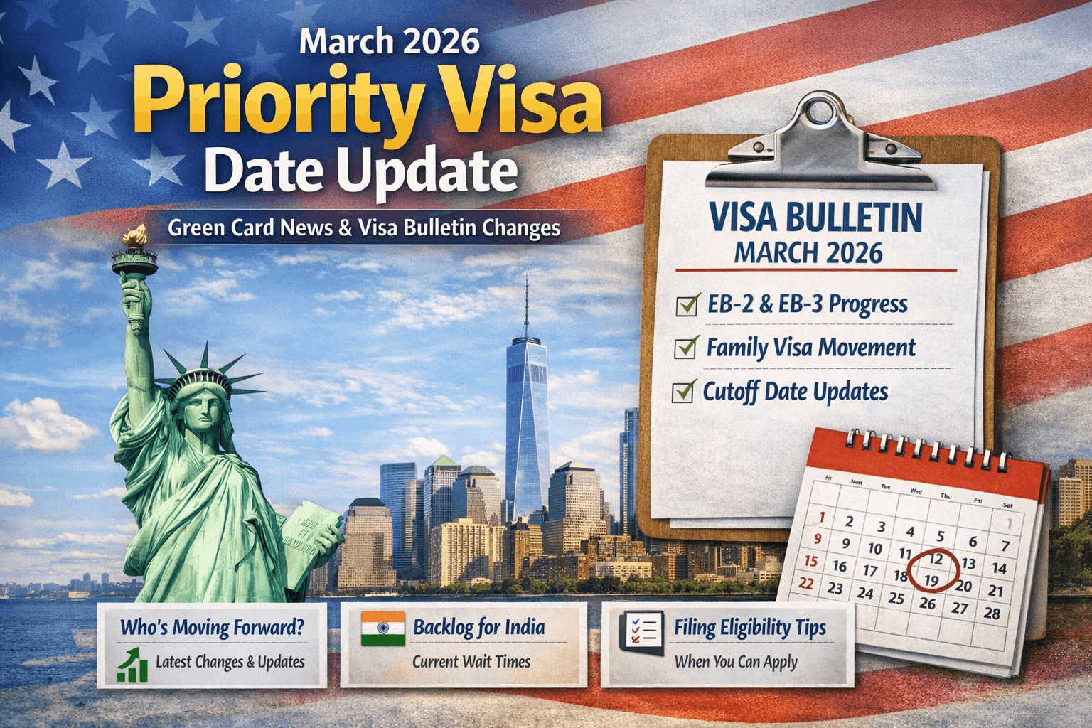 March 2026 Immigration Update: Priority Visa Date Update
